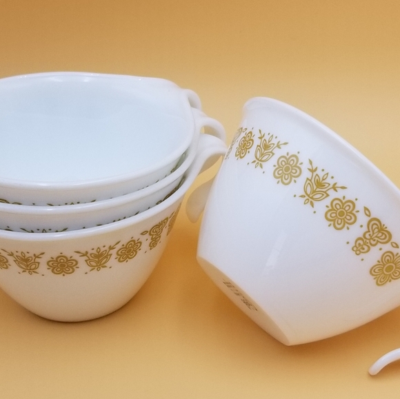 Corningware | Dining | Set4 Vintage Corelle By Corning Coffee Tea Cups ...